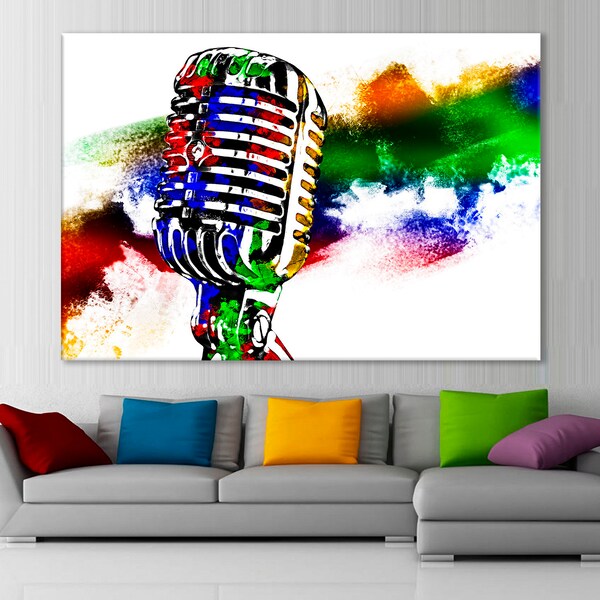 Microphone Art - Etsy