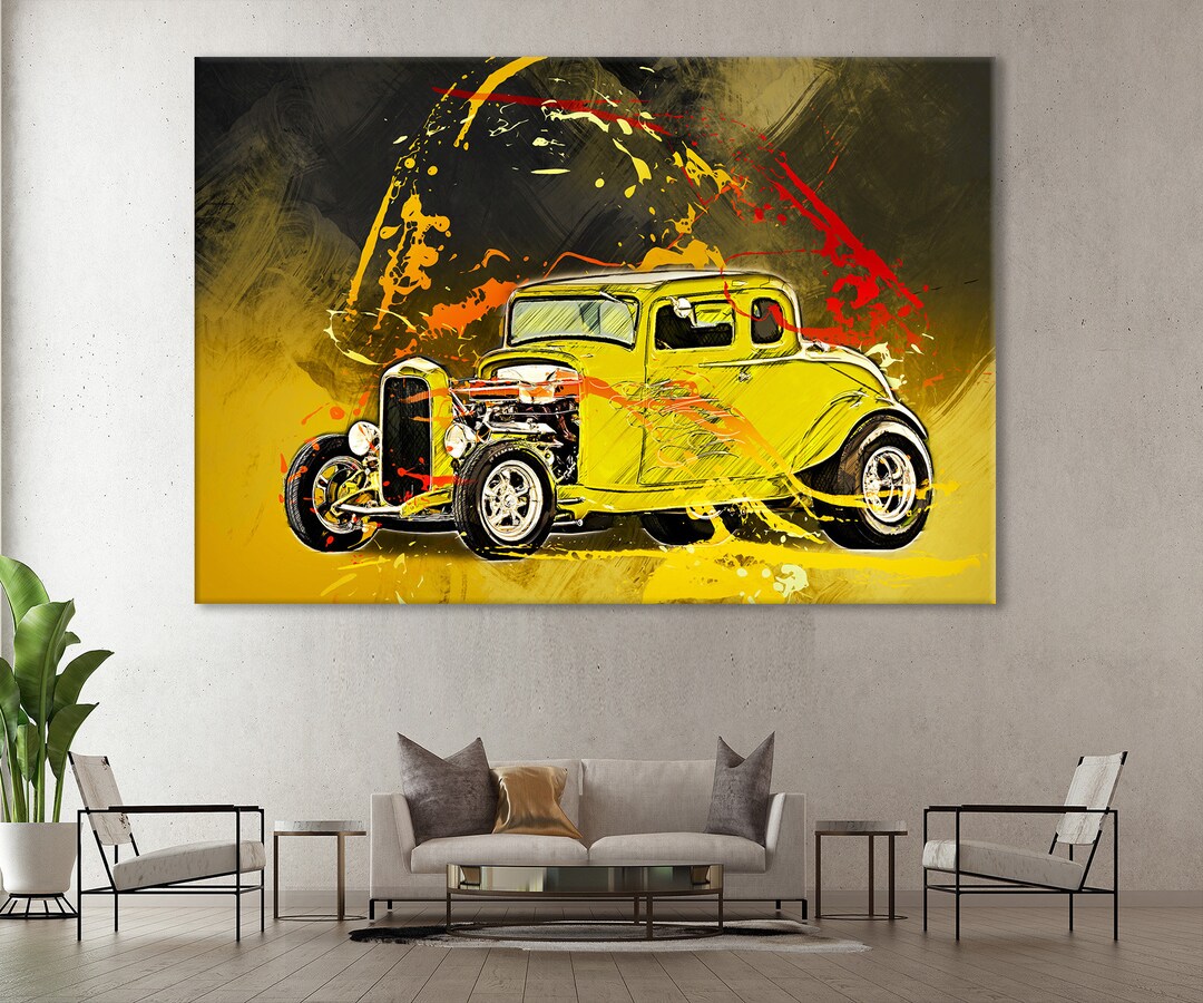 Hot Rod Print, Hot Rod Canvas, Hot Rod Poster, Hot Rod Wall Art, Hot ...