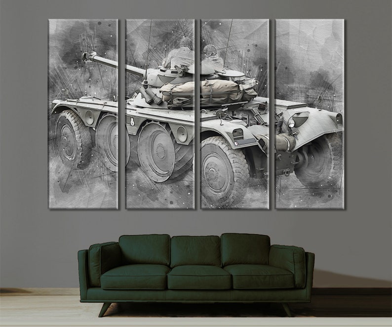 French Tank E.B.R. 75 Canvas Print Panhard EBR Tank Poster | Etsy