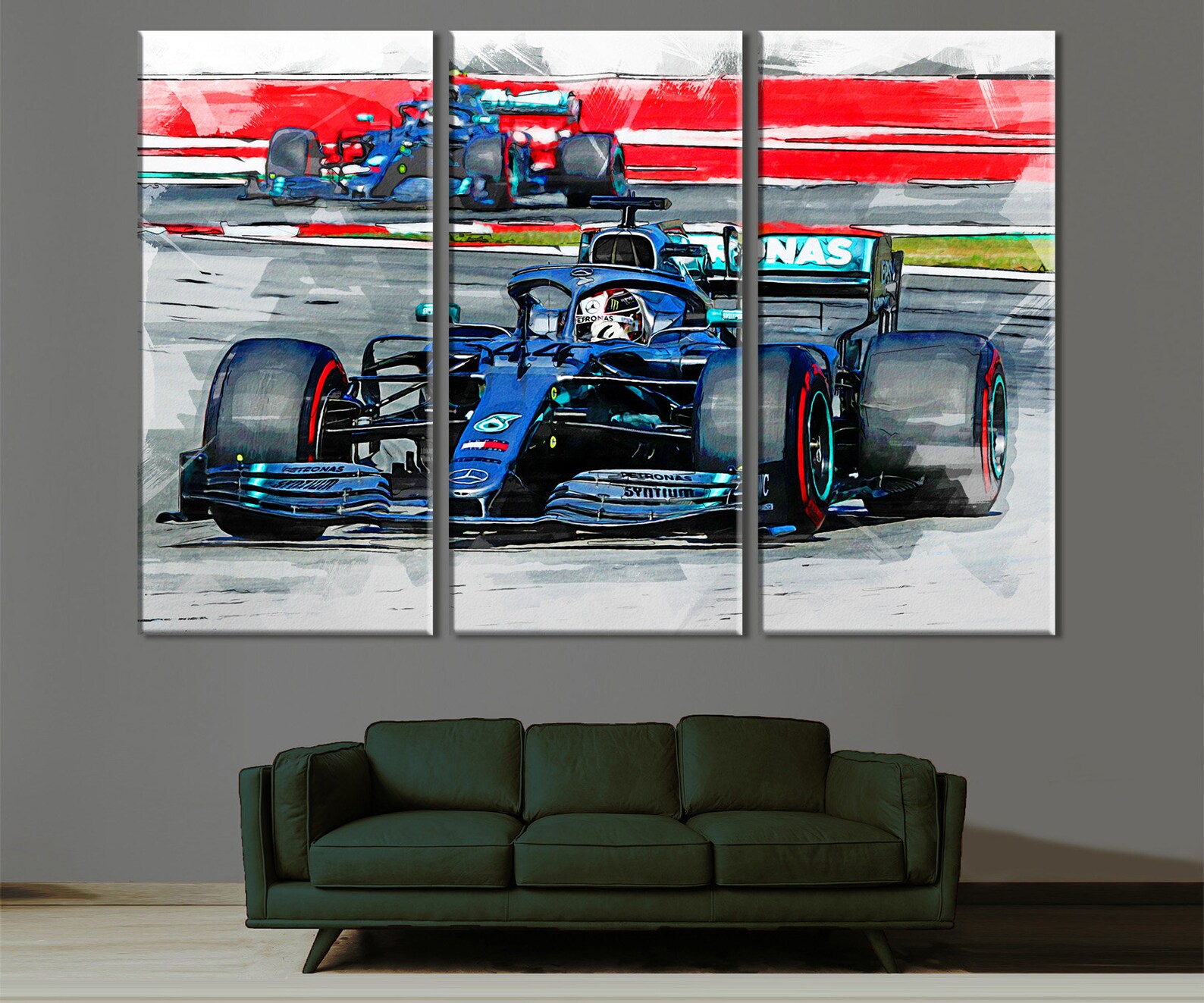 Lewis Hamilton Formula One F 1 Canvas Sport Race Print Room - Etsy