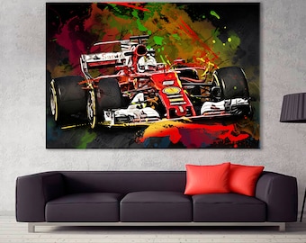 Ferrari Formula One Car F1 Car Wall Art Print A4 A3 - Etsy