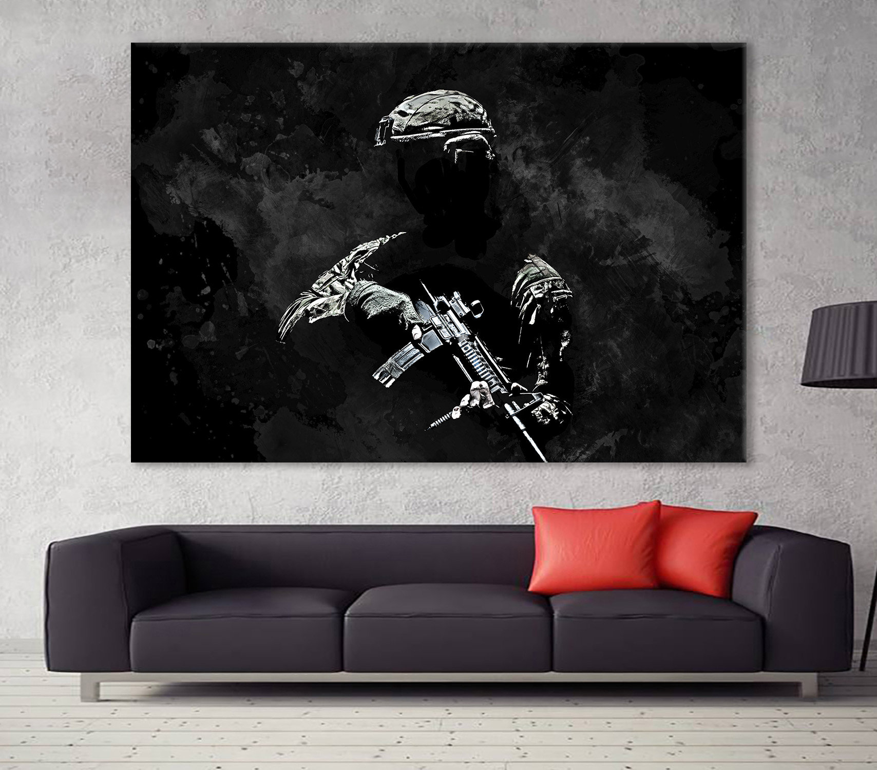 Special Forces Canvas Military Print Soldier Wall Decor | Etsy