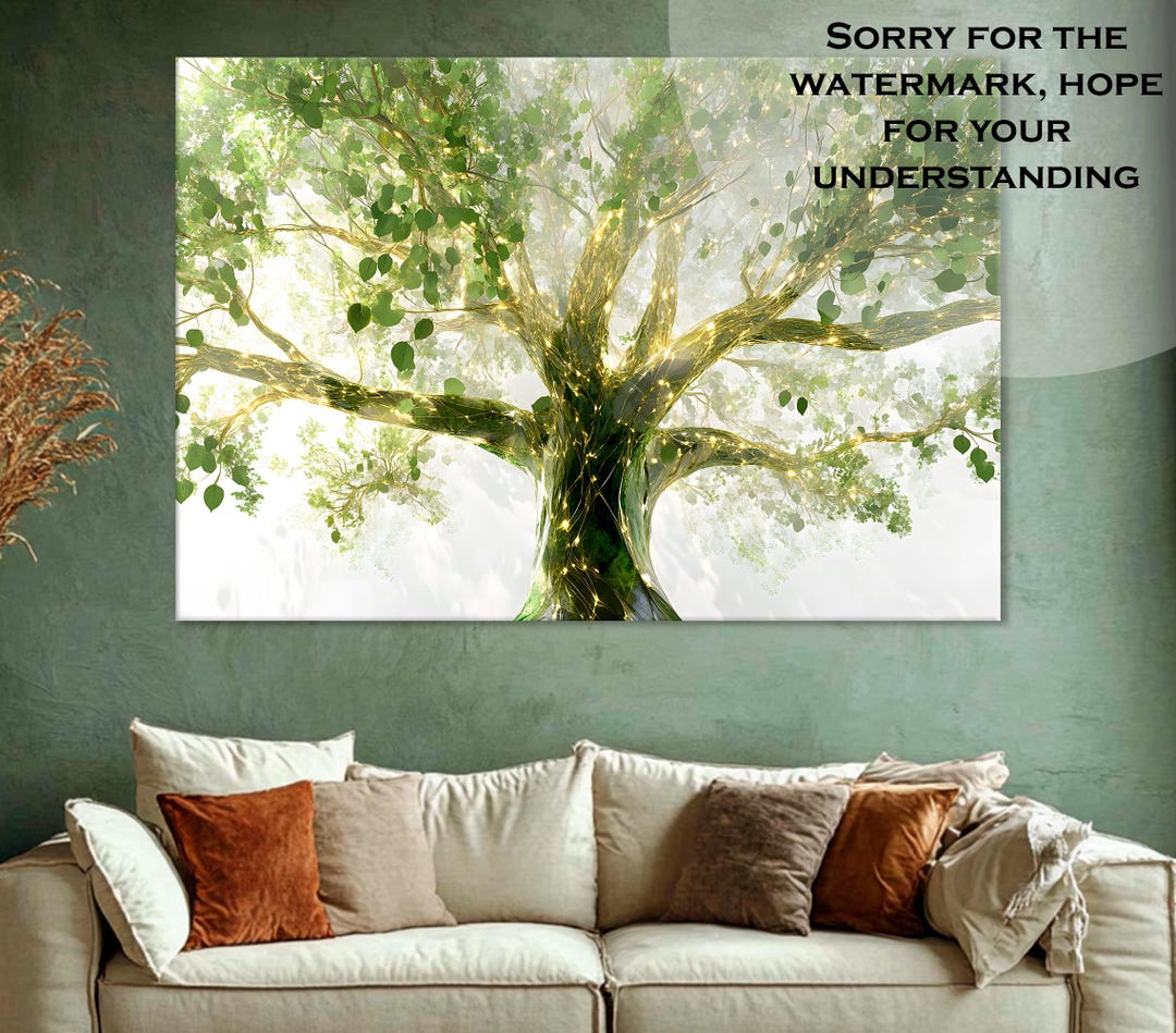 Mystical Tree Wall Art | Unique Botanical Prints & Enchanting Nature ...