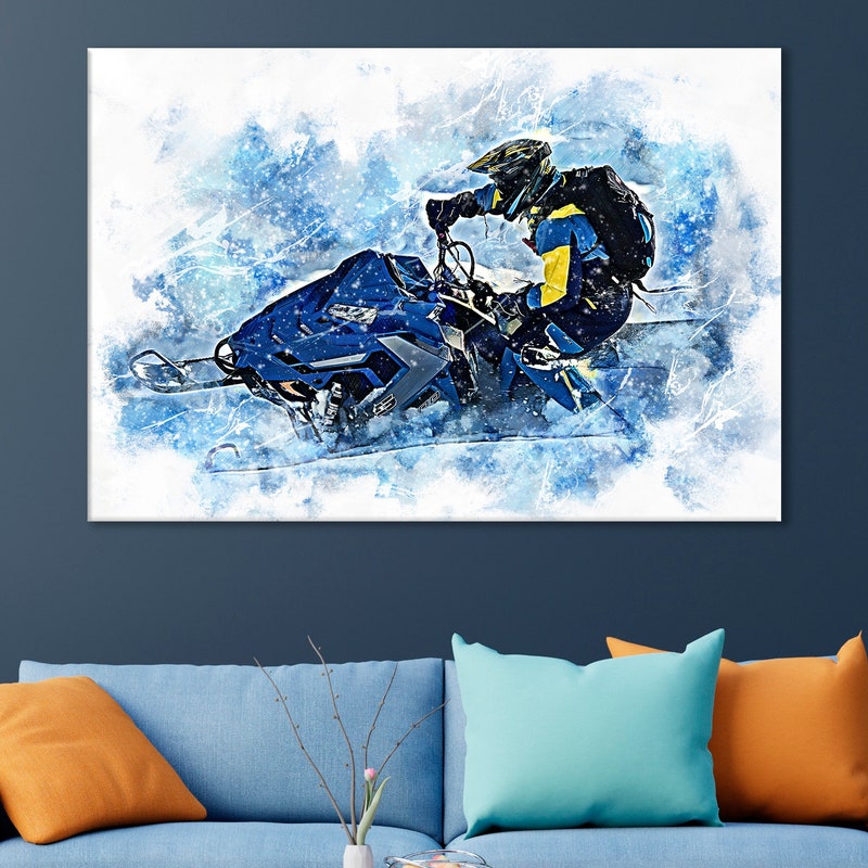 Snowmobile Wall Art - Etsy