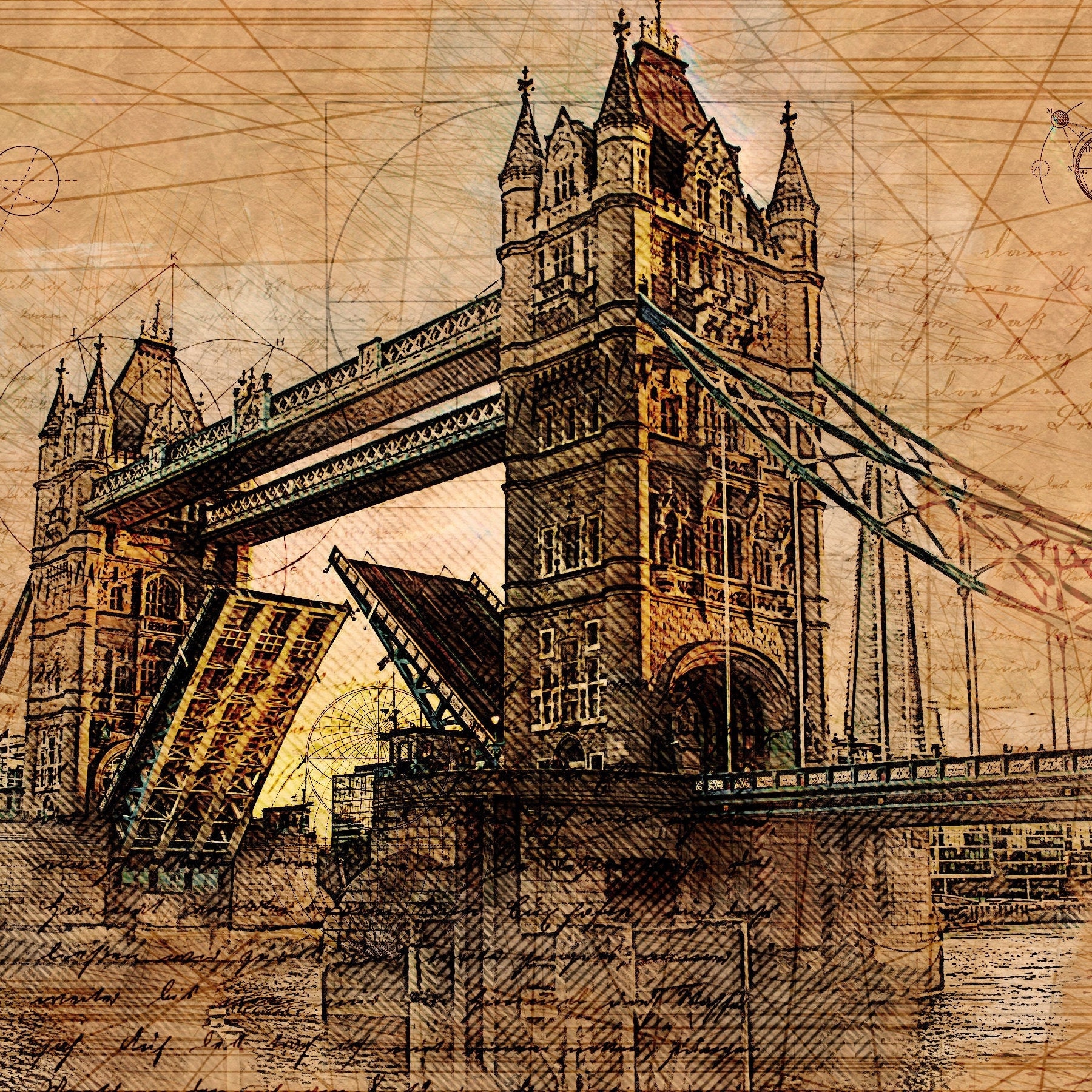 Tower Bridge Canvas Print, Tower Bridge Wall Art, London Print, London ...
