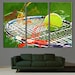 Tennis Canvas Art Tennis Racquet Wall Decor Tennis Canvas - Etsy