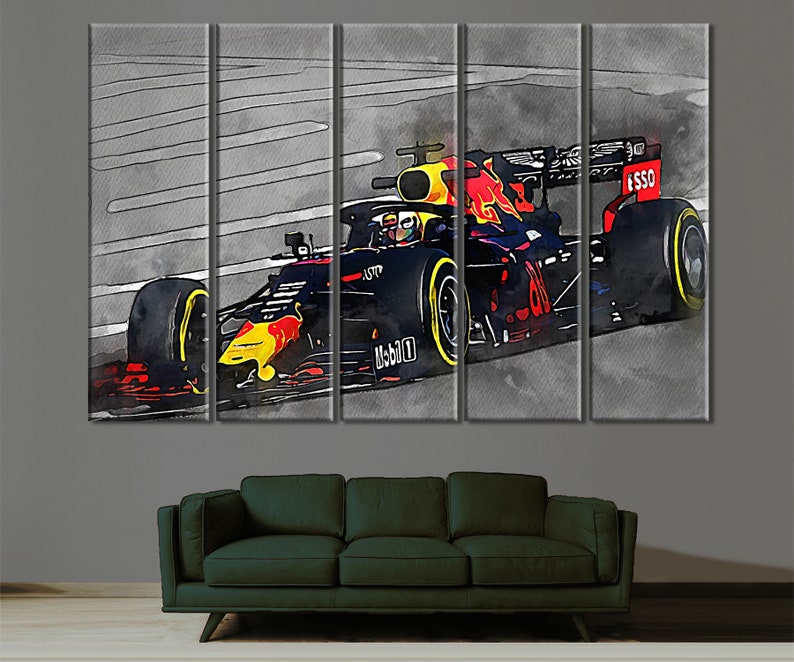 Max Verstappen Formula One F 1 Canvas Sport Race Print Room - Etsy