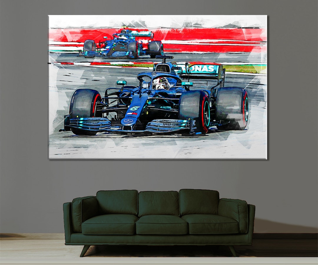 Lewis Hamilton F1 Canvas Print: Formula One Racing Art - Etsy