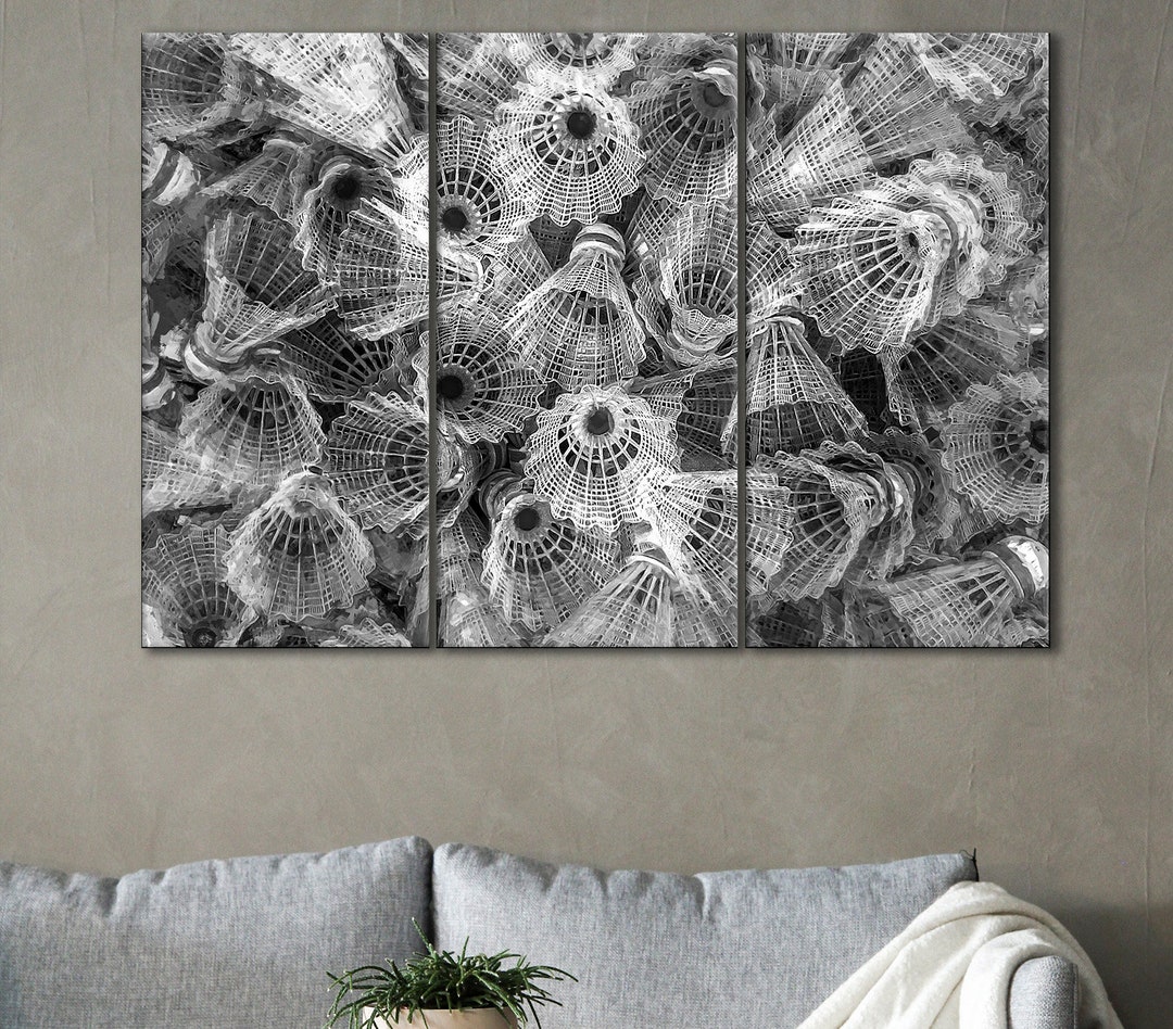 Shuttlecock Canvas Print: Badminton Wall Art - Etsy