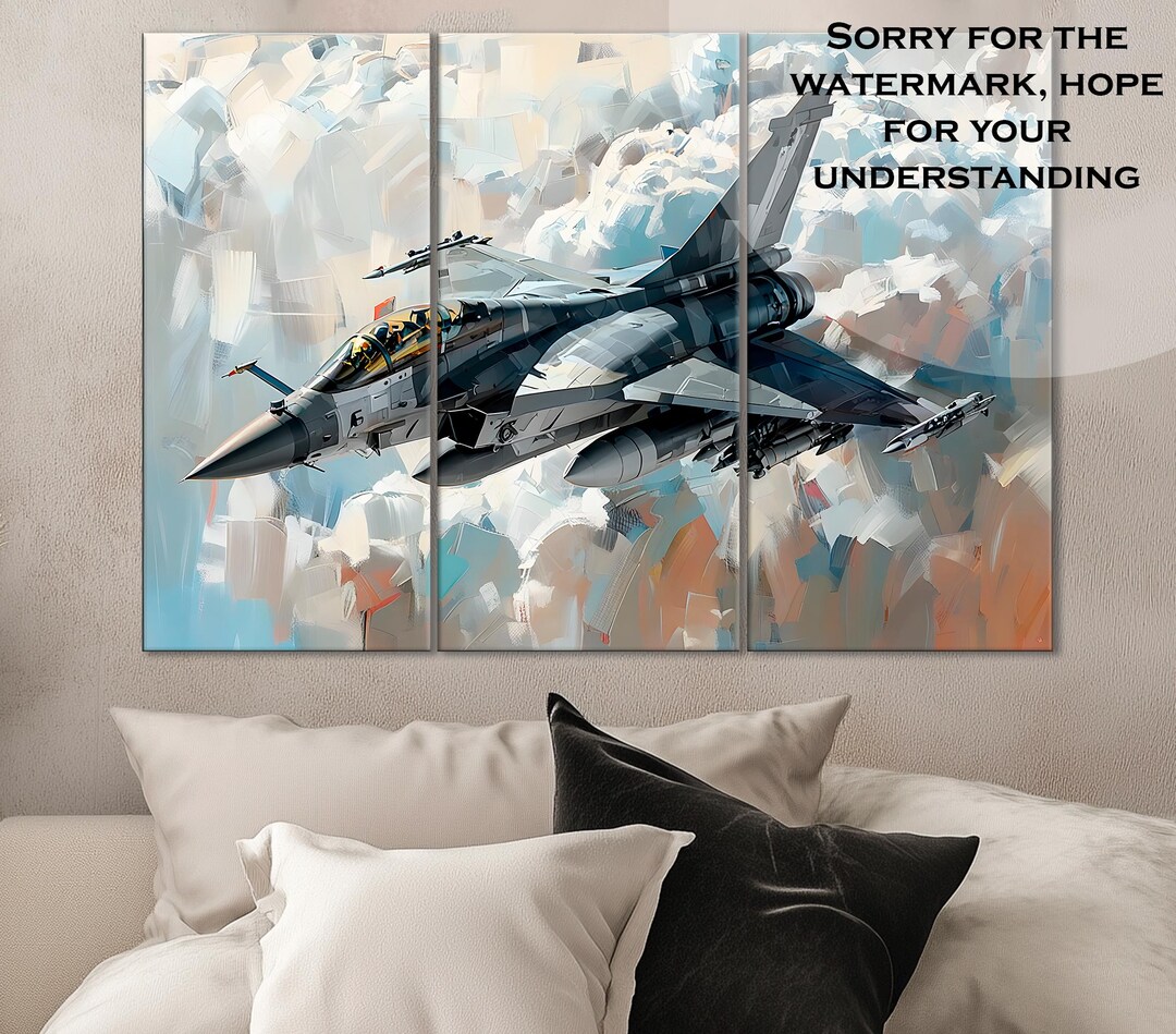 Rafale Fighter Jet Canvas Print: French Air Force Wall Art - Etsy