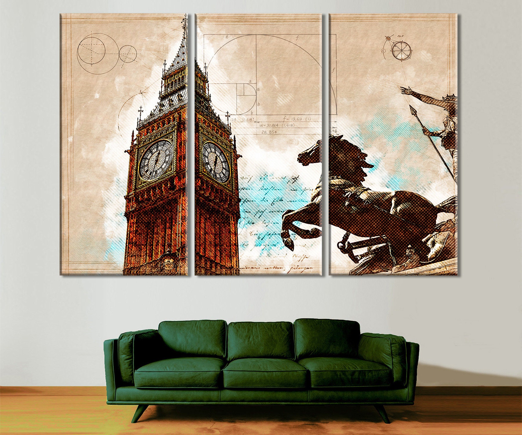 Big Ben Tower Canvas London Wall Art Big Ben Photo Unated - Etsy UK