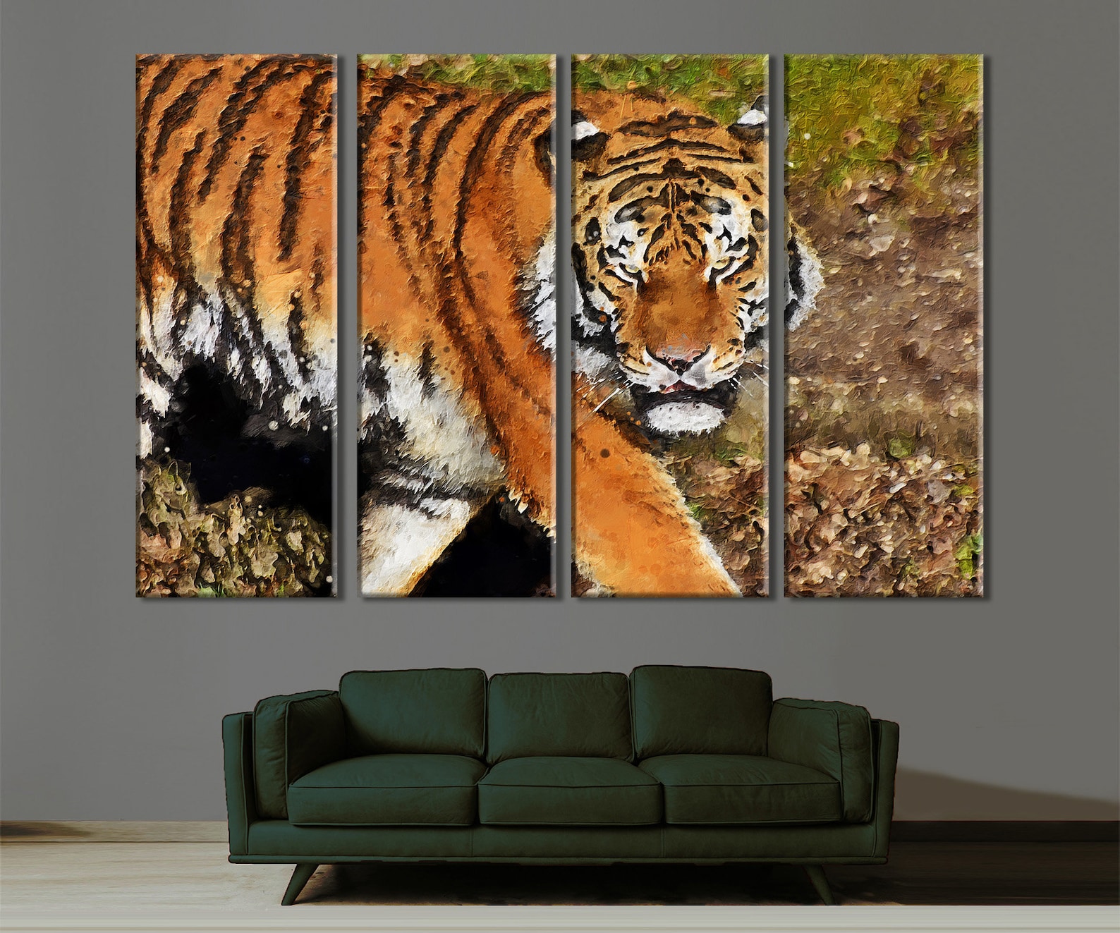 Tiger Canvas Tiger Wall Art Animals Print Tiger Photo | Etsy