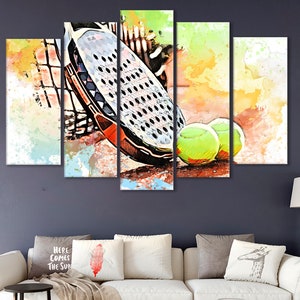 Padel Tennis Wall Art, Padle Tennis Racquet Decor, Padel Tennis Artwork ...