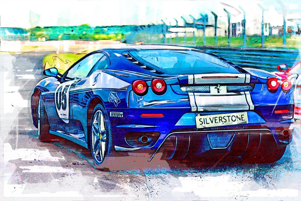 Ford Mustang Canvas Race Car Wall Art Ford Mustang Painting - Etsy