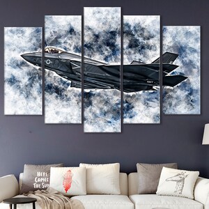 Lockheed Martin F-35 Lightning II Canvas, Aviation Print, F-35 Gift ...