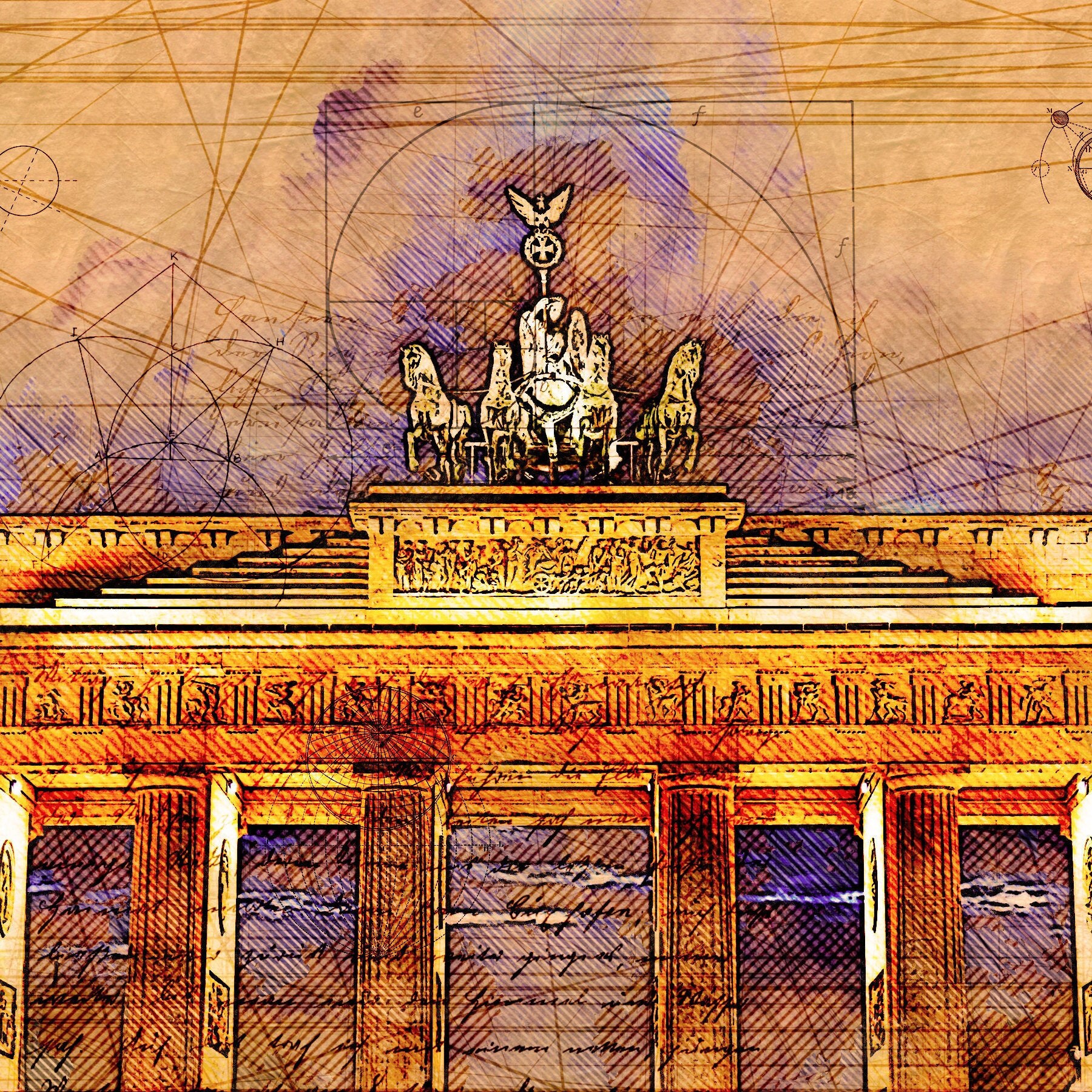 Brandenburg Gate Canvas Print Brandenburg Gate Wall Art - Etsy