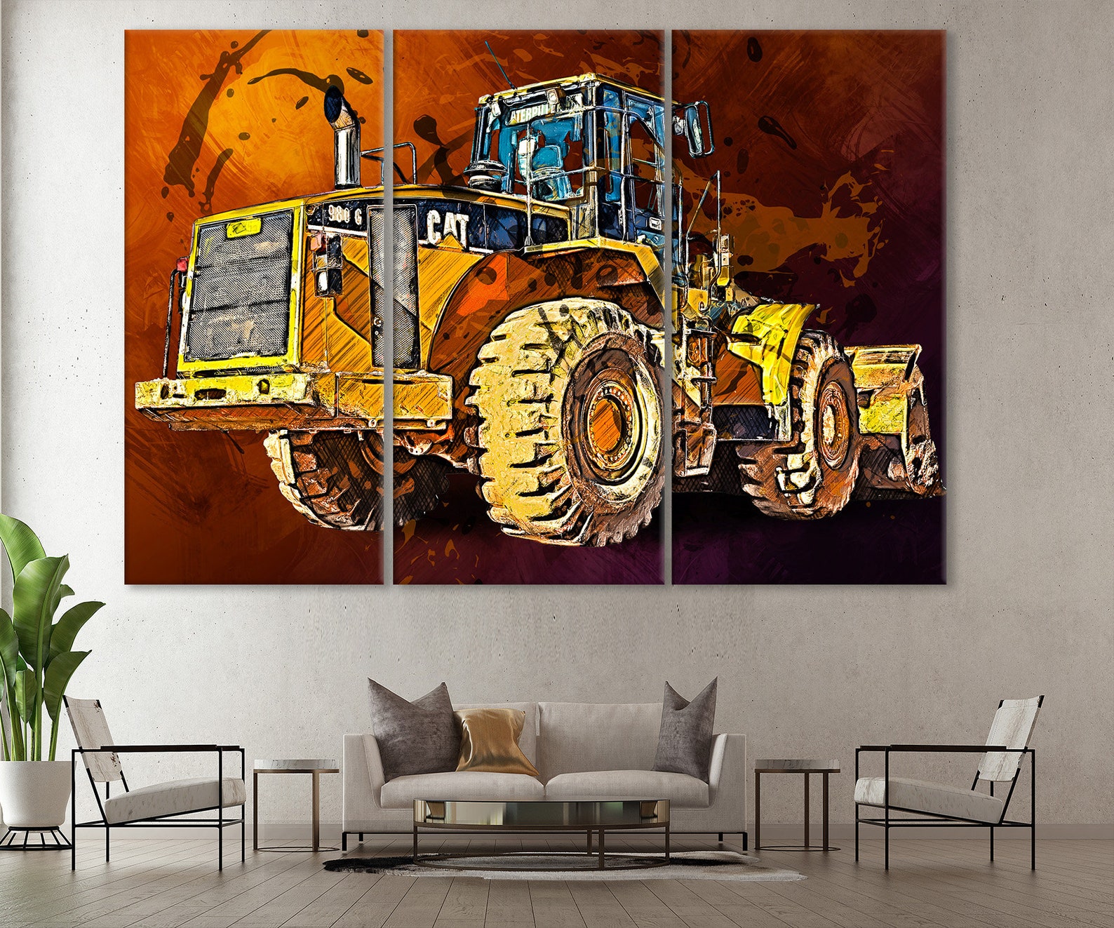 Caterpillar 980G Canvas Wheel Loader Print CAT 980g Poster | Etsy