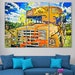 School Bus Canvas Yellow Bus Poster School Bus Painting - Etsy