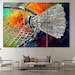 Badminton Racket & Shuttlecock Canvas Print: Colorful Sports Wall Art ...