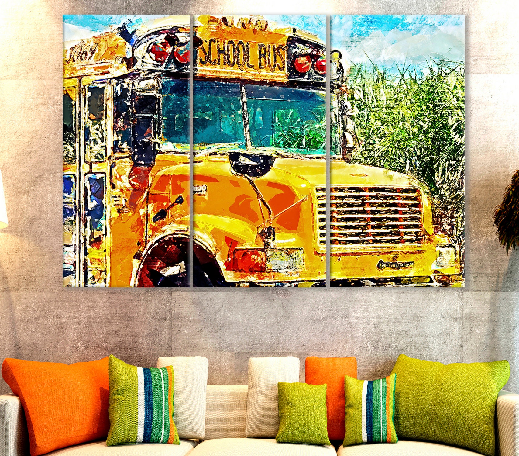 School Bus Painting Designs