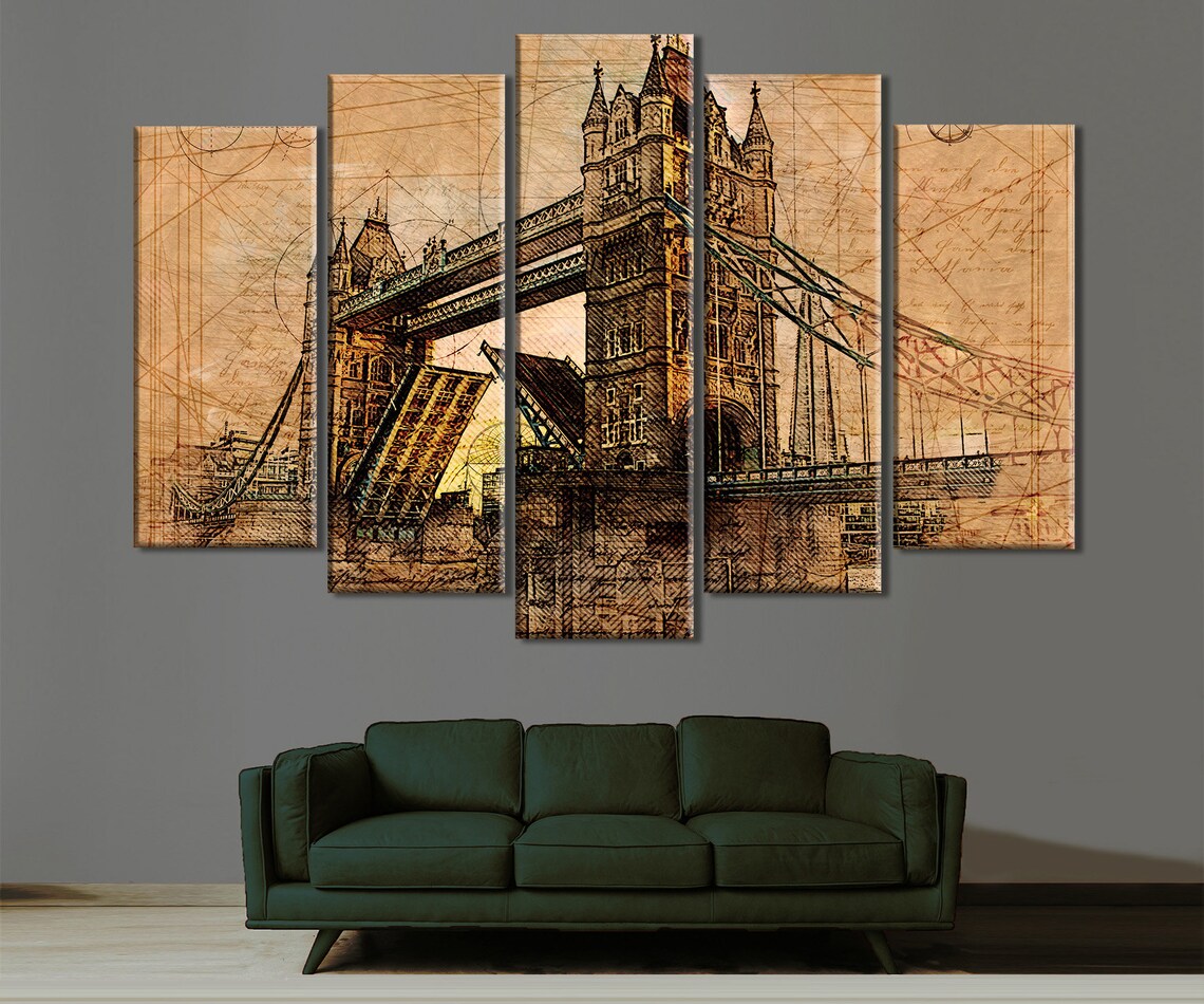 Tower Bridge Canvas Print, Tower Bridge Wall Art, London Print, London ...