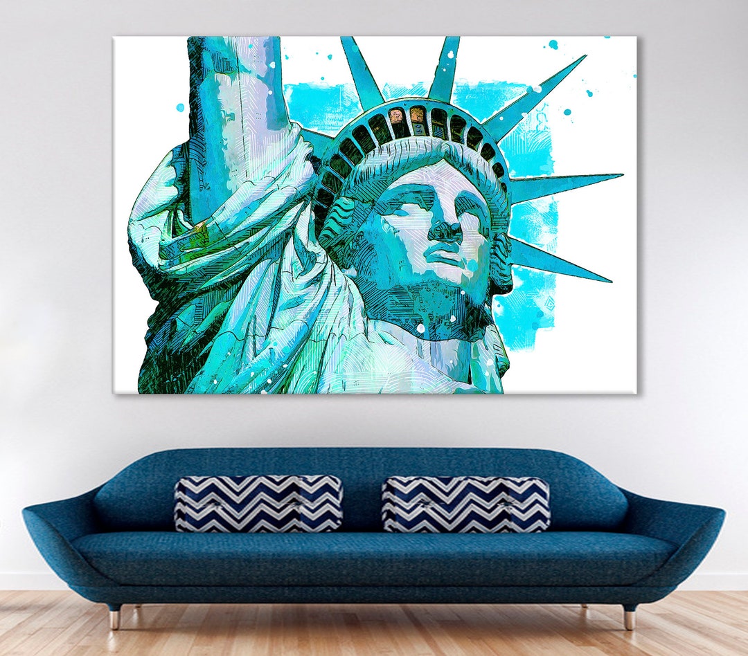 Statue of Liberty Canvas, Statue of Liberty Print, Statue of Liberty ...