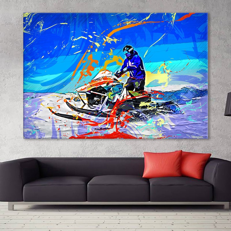 Snowmobile Wall Art - Etsy