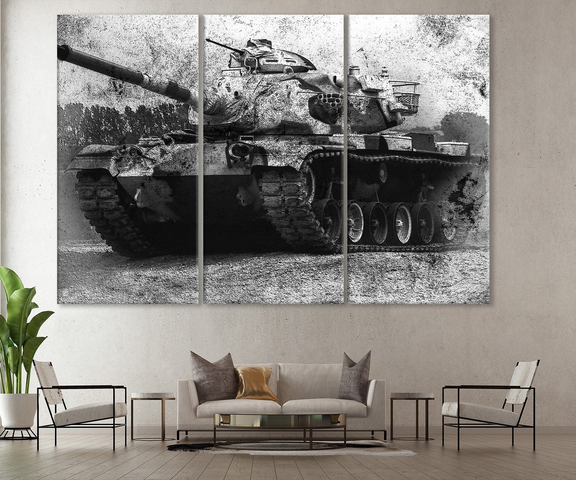 M60 Patton Canvas Print M60 Poster Patton Tank Wall Decor - Etsy