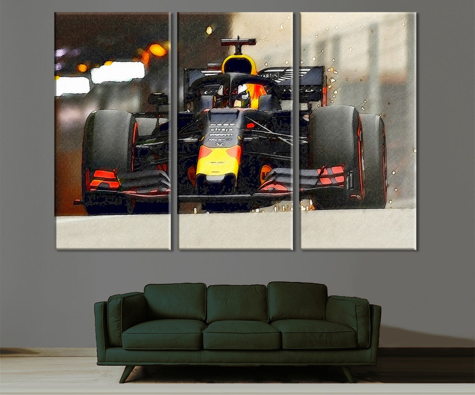 Max Verstappen Formula One F 1 Canvas Sport Race Print Room - Etsy