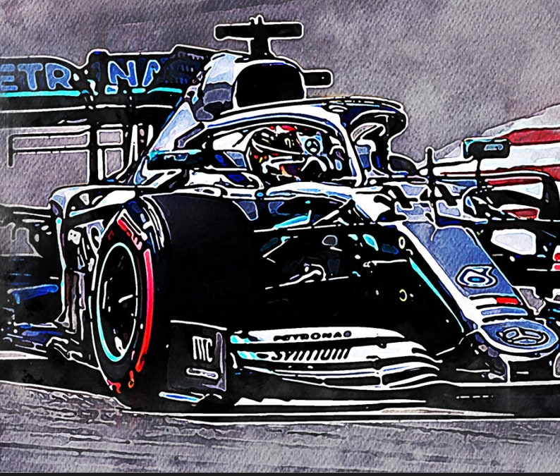 Formula One Lewis Hamilton Print Formula 1 Print Racing - Etsy
