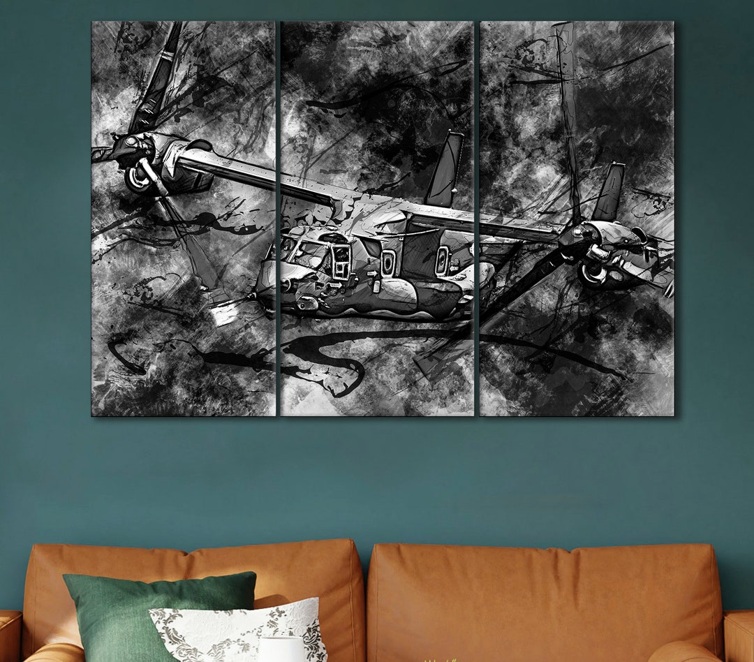 Bell Boeing CV-22 Osprey Canvas, Tiltrotor Decor, CV 22 Print, Pilot ...