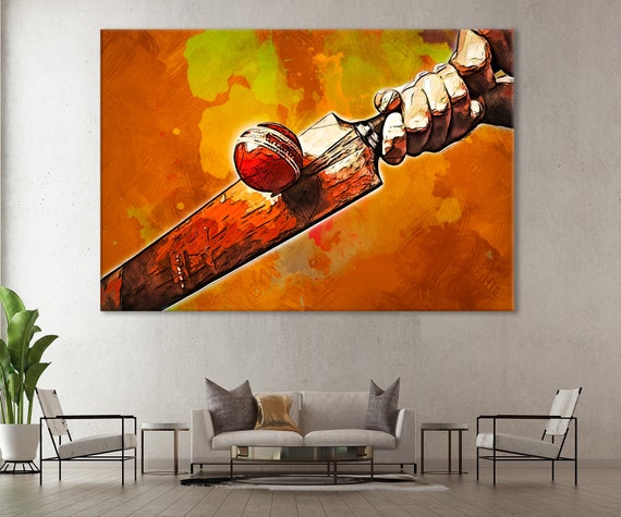 Cricket Canvas Art Cricket Wall Decor Cricket Canvas Print - Etsy