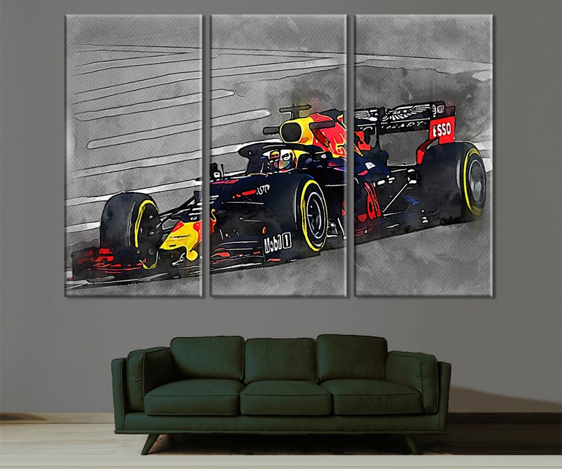 Max Verstappen Formula One F 1 Canvas Sport Race Print Room - Etsy