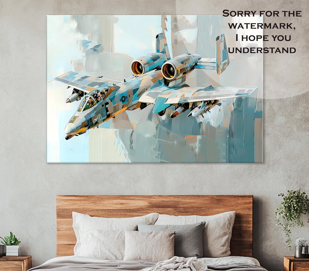 A-10 Warthog Canvas Print: Thunderbolt Wall Art - Etsy