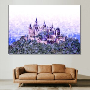 Castle Canvas Art, Home Wall Decor, Hohenzollern Castle Poster,castle ...