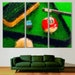 Billiards Pool Canvas, Pool Table Wall Art, Billiards Print, Pool Hall ...