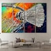 Badminton Racket & Shuttlecock Canvas Print: Colorful Sports Wall Art ...