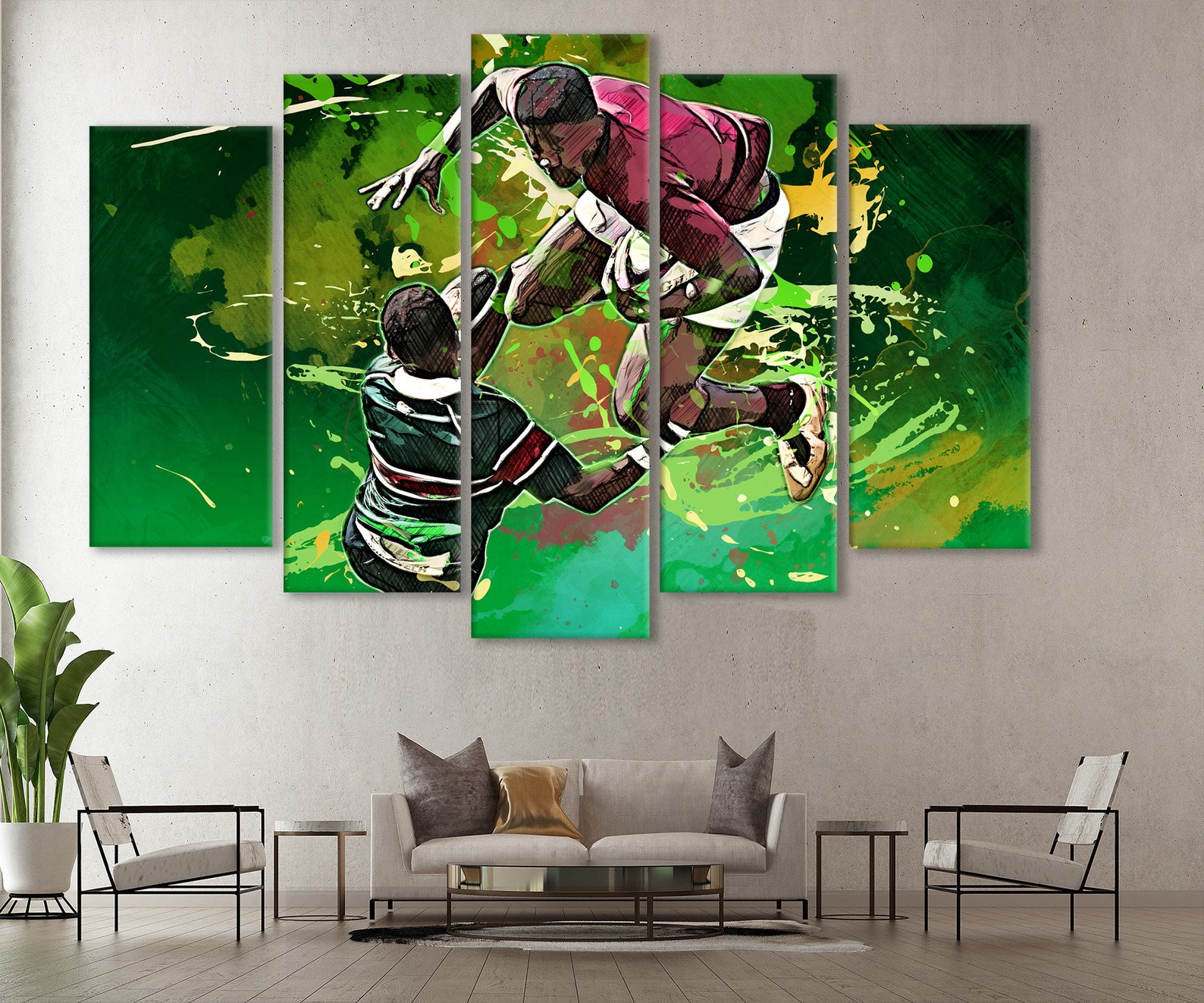 Rugby Canvas Art Rugger Print Sports Room Decor Rugby Fan | Etsy