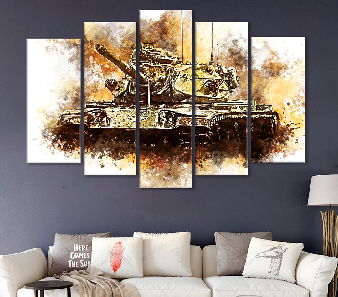 M60 Patton Canvas Print, M60 Wall Art, Patton Tank Wall Decor, Army ...