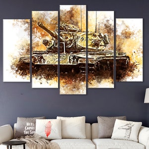 M60 Patton Canvas Print, M60 Wall Art, Patton Tank Wall Decor, Army ...
