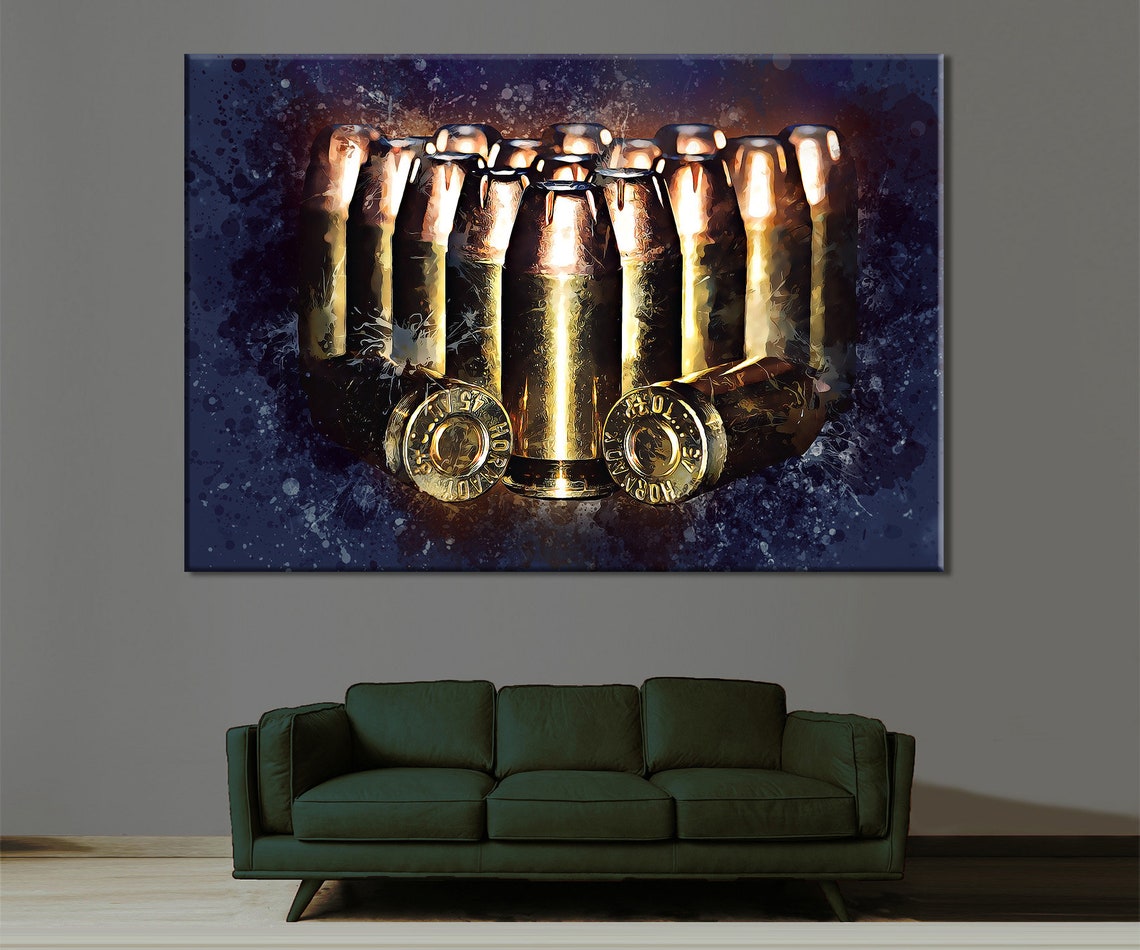 Bullets Wall DecorHigh Quality Canvas Print Bullets Abstract | Etsy
