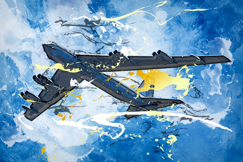 Boeing B-52 Stratofortress Canvas Print B-52 Wall Decor - Etsy