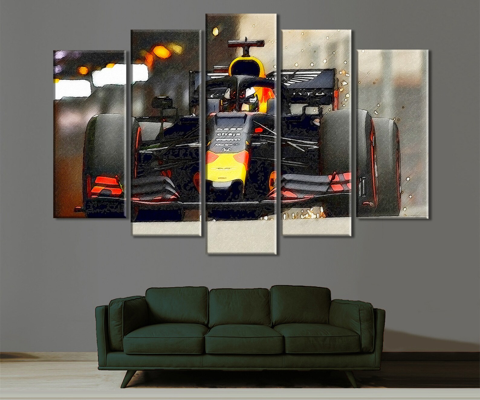 Max Verstappen Formula One F 1 Canvas Sport Race Print Room - Etsy