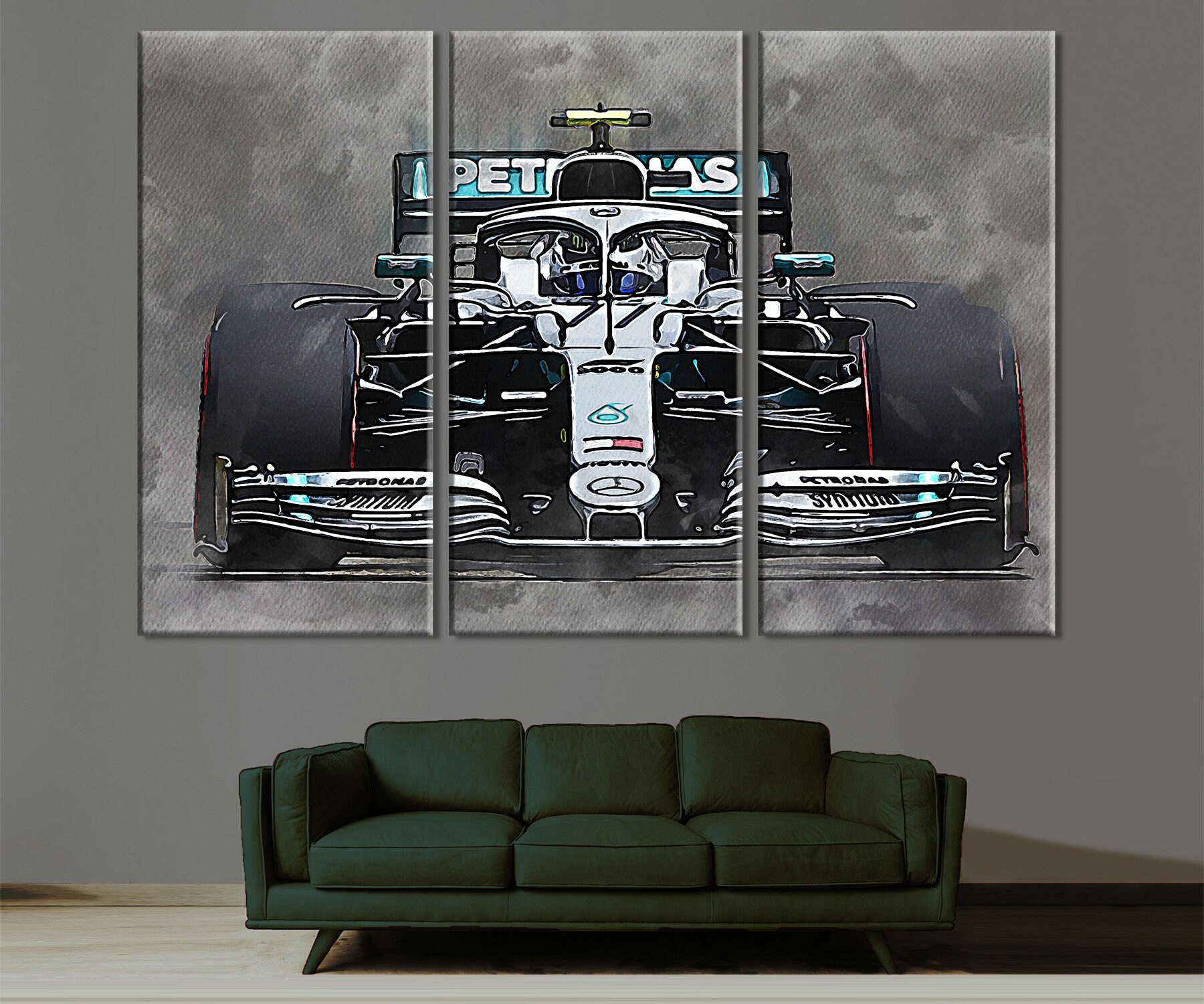 Valtteri Bottas Formula One F 1 Canvas Sport Race Print Room - Etsy