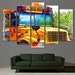 School Bus Canvas Print, Bus Wall Art, Yellow Bus Poster, Room Wall ...
