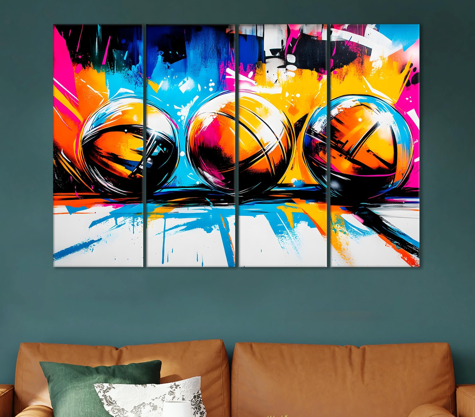 Petanque Canvas Print: French Bowling Game Modern Art - Etsy