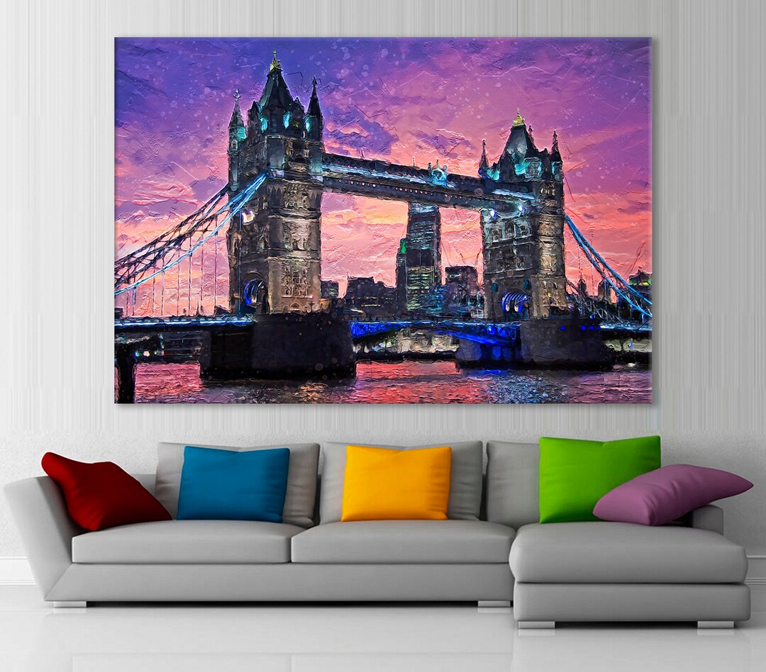 Tower Bridge Wall Print, Tower Bridge Canvas, London Print, Tower ...