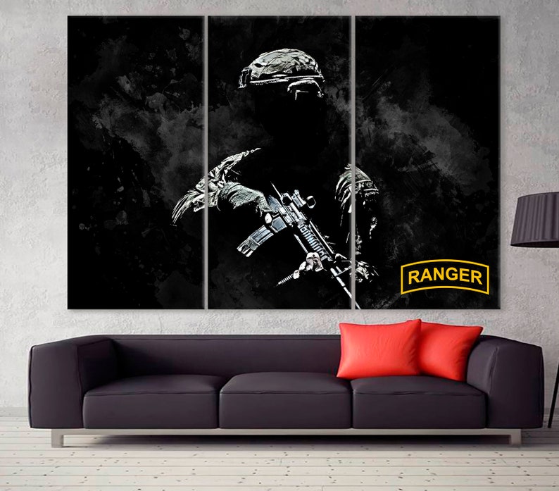 Army Rangers Wall Art Special Forces Canvas Military Print - Etsy