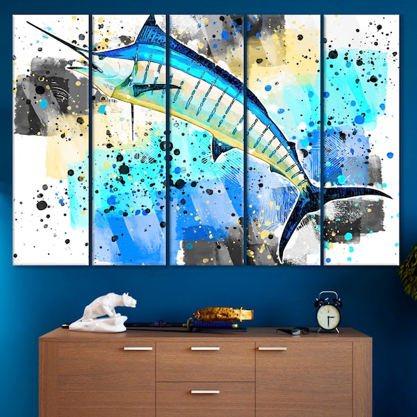 Blue Marlin Artwork - Etsy