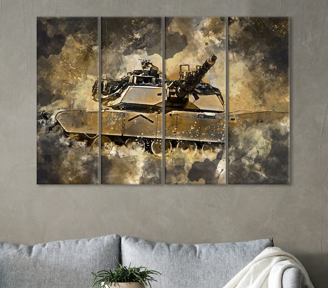 Abrams Tank Canvas Print: Military Wall Art, Veteran Gift - Etsy